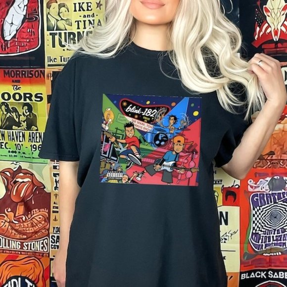 Gildan | Shirts | Unisex Blink 82 Mark Tom And Travis Show Album Cover ...